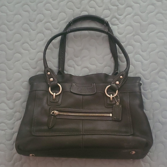 Coach | Bags | Coach Black Double Handled Satchel | Poshmark